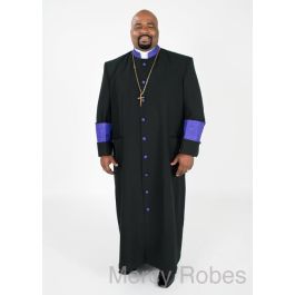 Mens Robe Style CMD123 (Black/Purplelt)