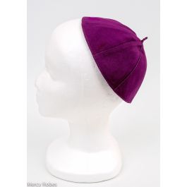 Zucchetto (Red/Purple) - Elegant Headwear for Stylish Occasions