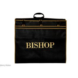 Bishop Leather Vestment Carrying Bag (Black/Gold)