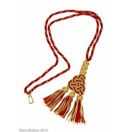 Bishop Tassel Pectoral Cord (Red/Gold) 02