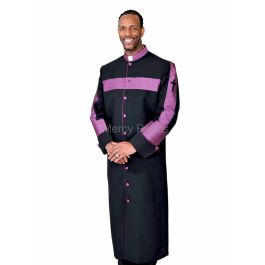 Clergy Robe Img156 (Black/Purple)