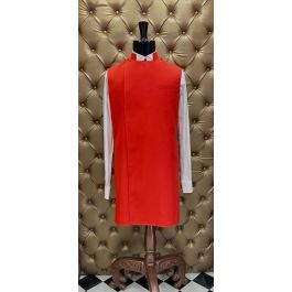 Clergy Apron Style Wool2020 - Elegant Red Design for Worship and Service