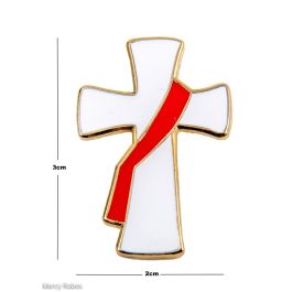 Deacon Cross Lapel Pin 05 - Elegant Symbol of Faith and Service