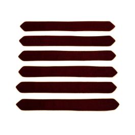 Doctoral Bars 013 - Burgundy Suede Velvet/Gold Elegance