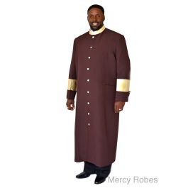 Clergy Robe Style Exd167 (Wine/Gold Liturgical)