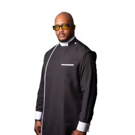Clergy Apron - Stylish Black and White Design for Religious Services