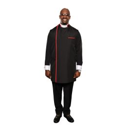 Clergy Apron (Black/Red)