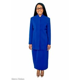 Womens Clergy Jacket With Skirt Style LC031 (Royal Blue)