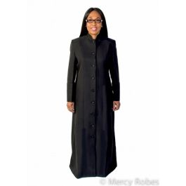 Womens Robe LR111 - Elegant Black Lounge Wear for Comfort and Style