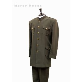 Clergy Jacket & Pants Style CJ045 (Green)