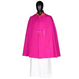 Mens Short Clergy Cloak (Fuchsia)