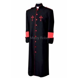 Clergy Robe Style Bnl158 (Black/Red)