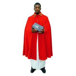 Mens Short Clergy Cloak (Red)