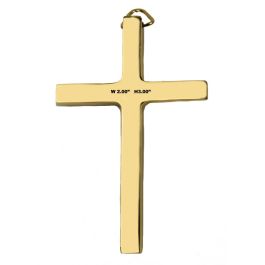 Clergy Cross 2X3 Inches Yellow Color Gold Plated