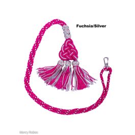 Bishop Tassel Pectoral Cord - Fuchsia/Silver 02 for Elegant Clergy Attire