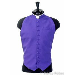 Tonsure Collar Clergy Rabat - Elegant Purple Design for Religious ...