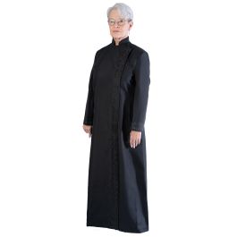 Womens Clergy Robe Style LR101 - Elegant Black Design for Worship and ...